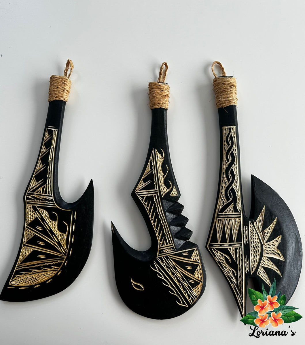 Pasefika Carved Hanging Weapons/ Samoan Meatau – Loriana's, Pacific